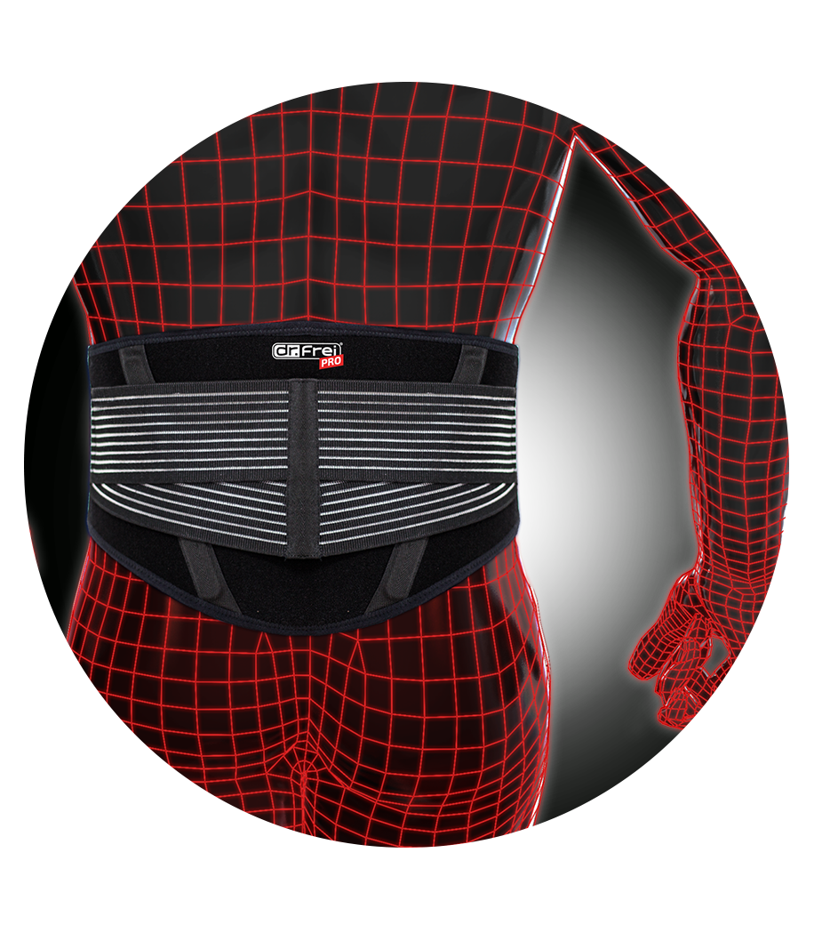 BACK BRACE WITH POWER STRAPS Brace provides support of the back muscles ...